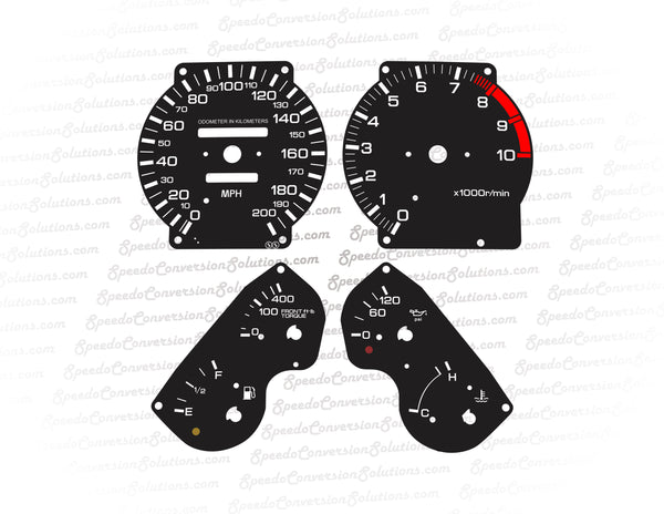 1989-1994 Nissan R32 Skyline GT-R NISMO - 200 MPH – Speedo Conversion ...