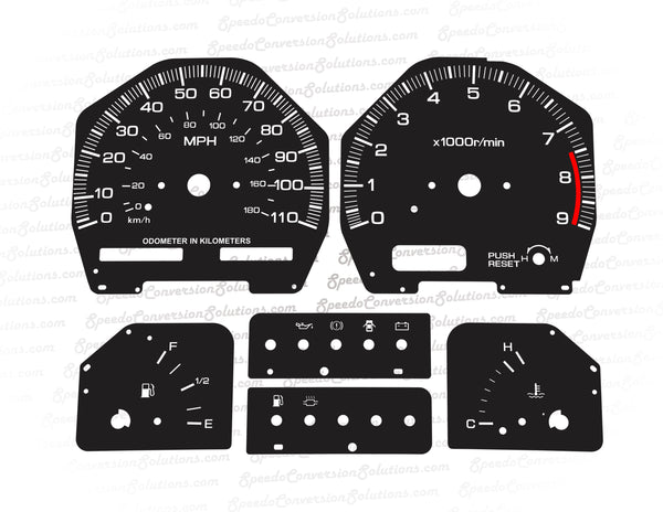 1989-1994 Nissan S13 Silvia - 110 MPH – Speedo Conversion Solutions